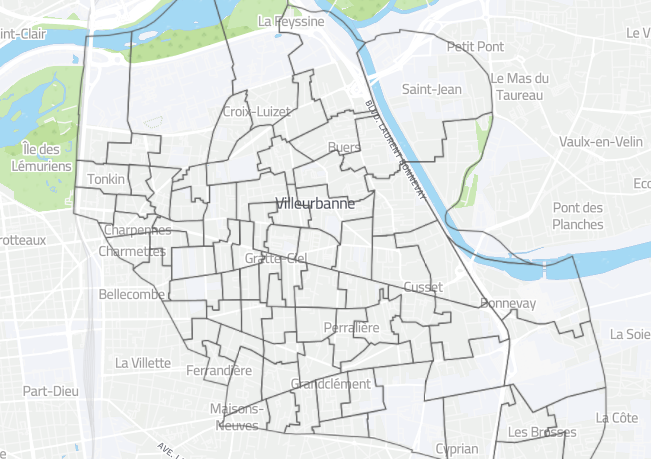 Population annuelle par communes de la Métropole de Lyon - DataGrandLyon