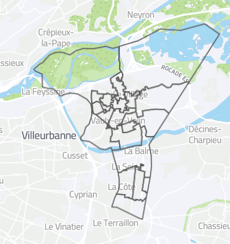 Arrondissements de la commune de Lyon - DataGrandLyon